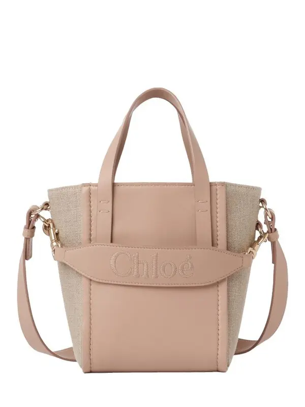 Chloé Small Sense Tote Bag - Nude