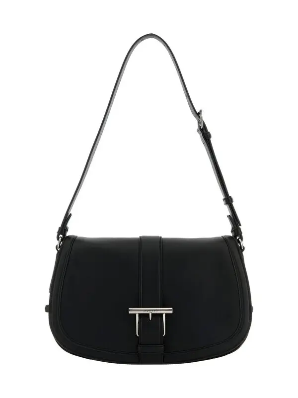 Alexander McQueen T-bar Maxi Shoulder Bag - Black