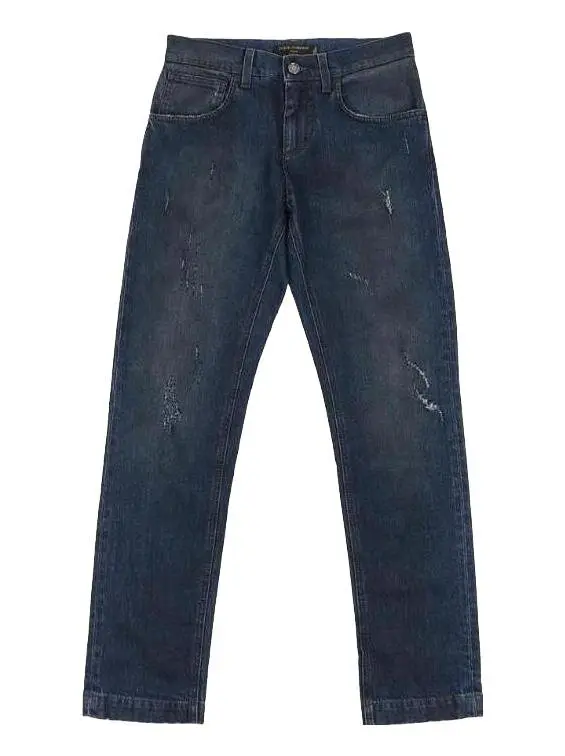 Dolce & Gabbana Straight Leg Jeans - Black