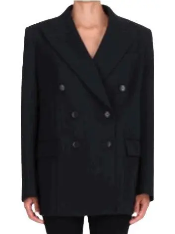 Ermanno Scervino Double-breasted Jacket - Black