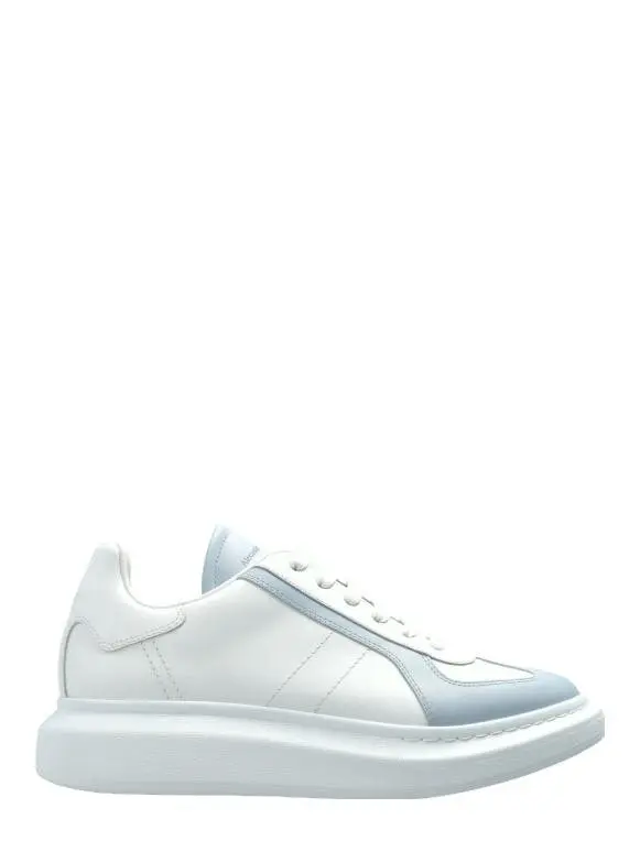 Alexander McQueen Colorblock Lace-up Sneakers - White