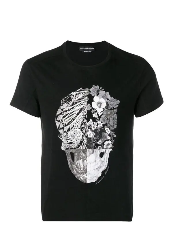 Alexander McQueen Printed T-shirt - Black