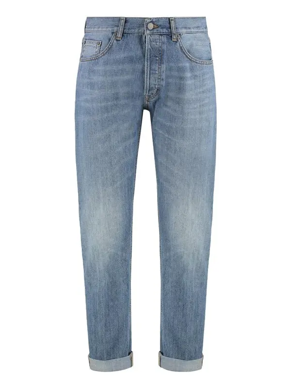 DONDUP Bray Regular Fit Denim Jeans - Blue
