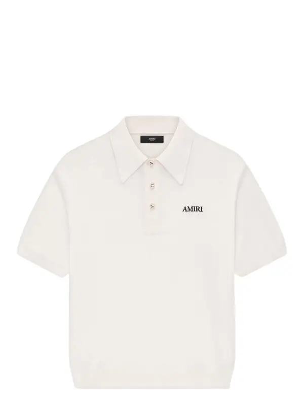 Amiri Spirit Short-sleeve Polo Shirt - Alabaster