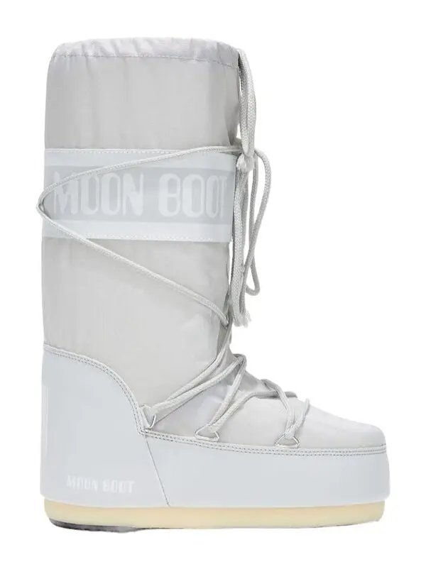 Moon Boot Lace-up Logo Snow Boots - Gray