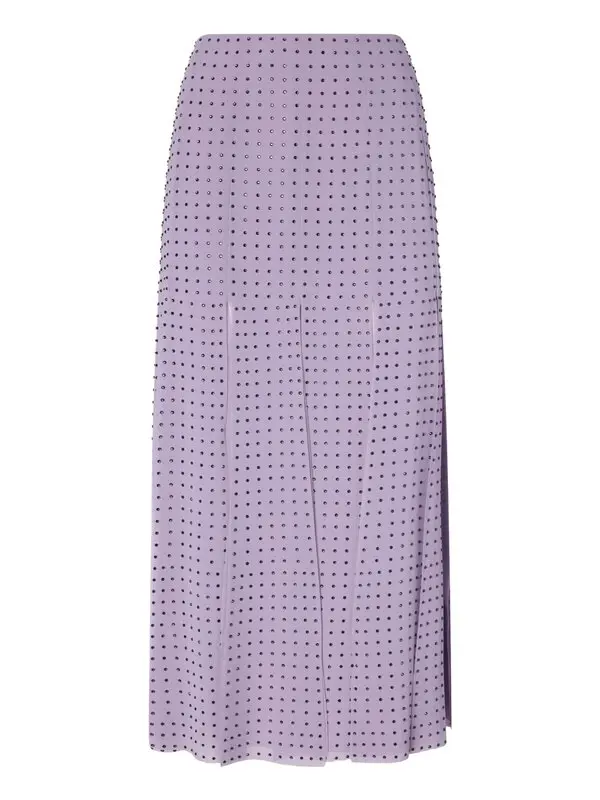 Pinko Embellished Midi Skirt - Purple