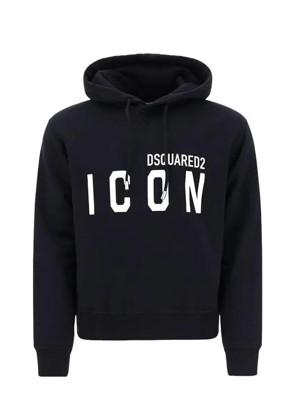 Dsquared2 Icon" Logo Print Hoodie - Black