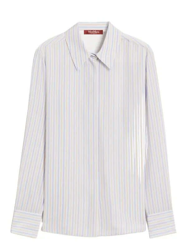Max Mara Striped Shirt - Light Blue