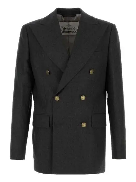 VIVIENNE WESTWOOD Double-breasted Tailored Blazer - Black