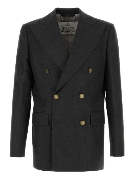 VIVIENNE WESTWOOD Double-breasted Tailored Blazer - Black
