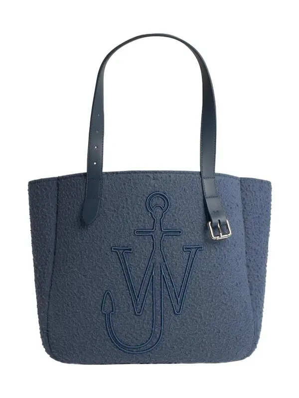 J.W.ANDERSON Jw Anderson Logo Embroidered Shopper Bag - Blue