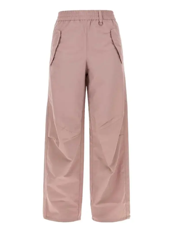 Herno Relaxed Fit Wide Leg Pants - Nude