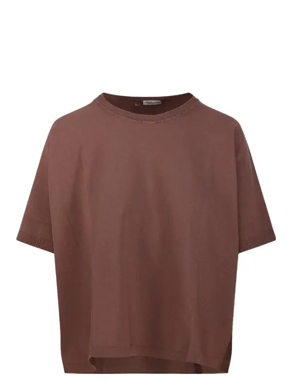 ROBERTO COLLINA Short Sleeve Crewneck T-shirt - Red
