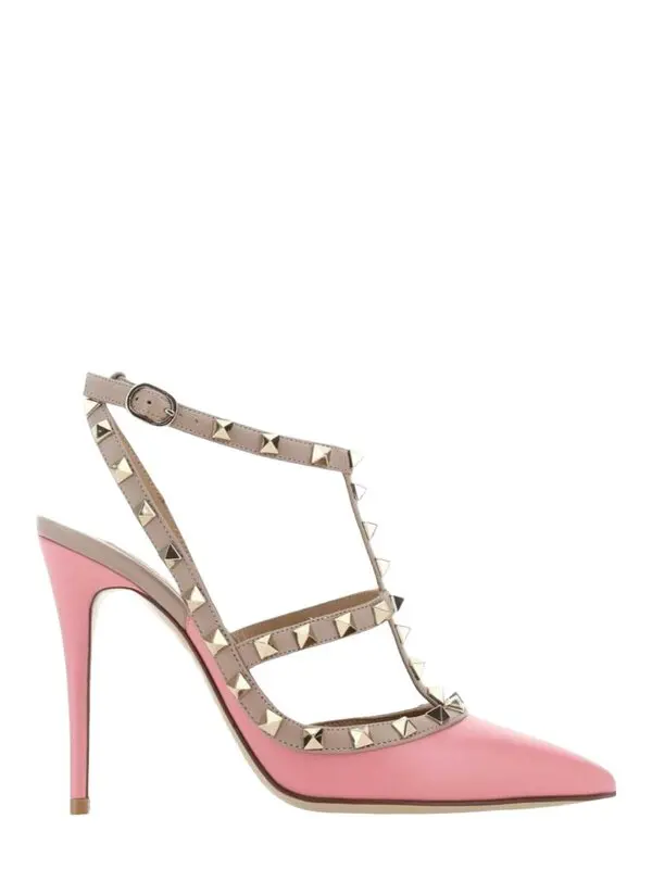 Valentino Garavani Rockstud Pointed Toe Pumps - Nude
