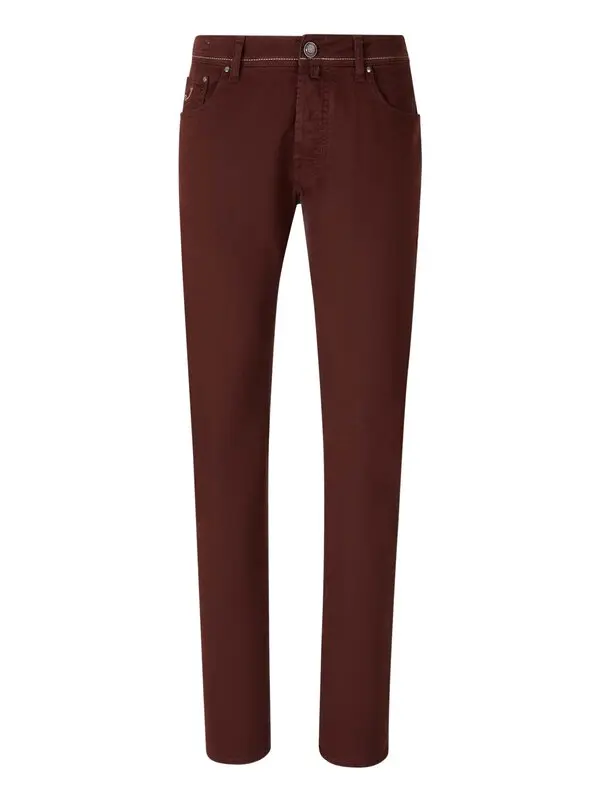 Jacob Cohen Embroidered Jeans - Brown