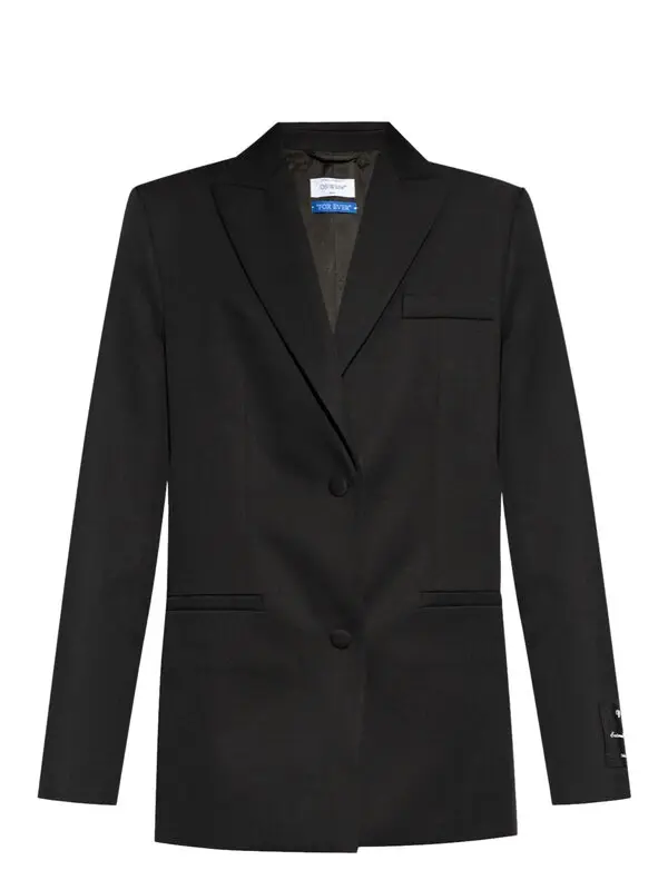 Off-White Single-breasted Tailored Blazer - Black