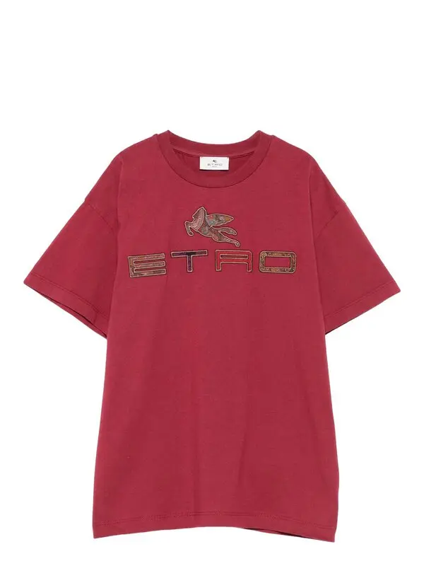 Etro Pegasus Graphic T-shirt - Red