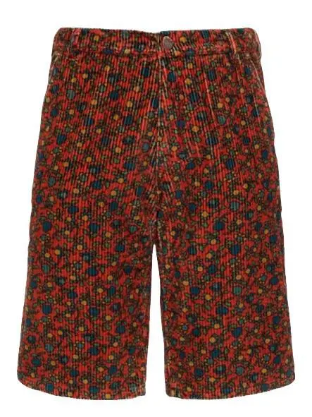 ERL Printed Corduroy Shorts - Multi-color