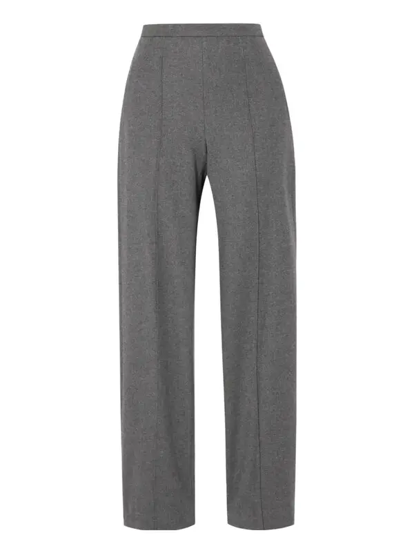Vince Knitted Straight-leg Casual Pants - Grey