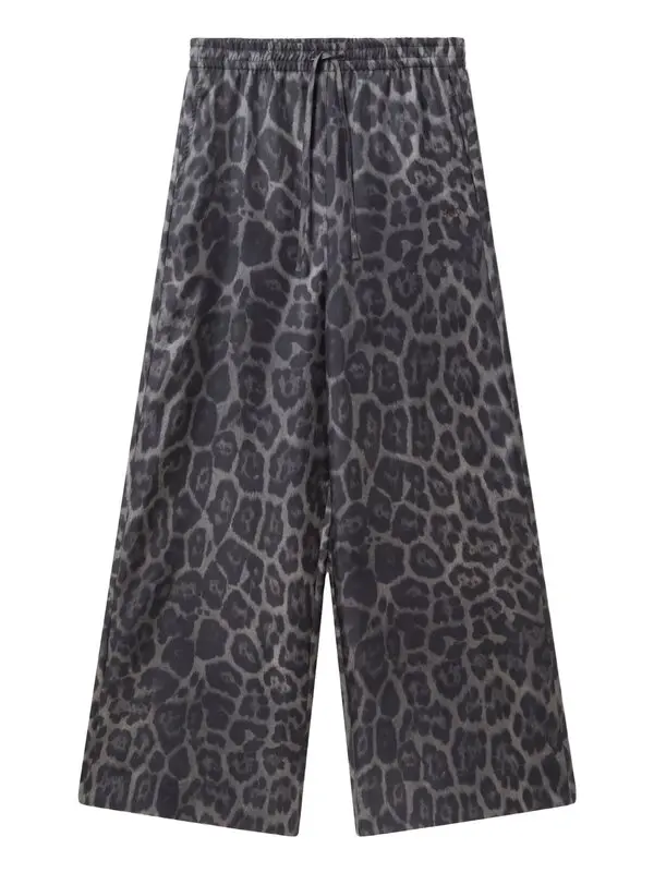 Stella McCartney Oversized Leopard Print Drawstring Trousers - Off-white