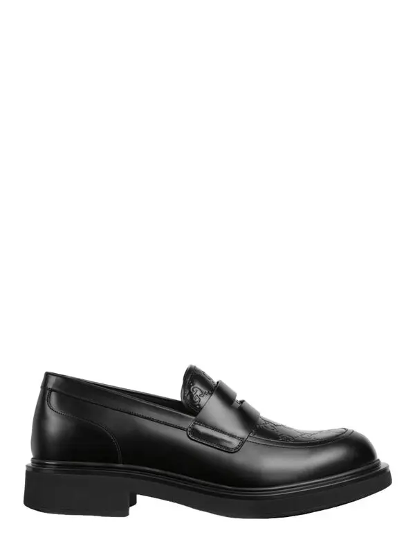 Gucci Gg Detailed Loafers - Black