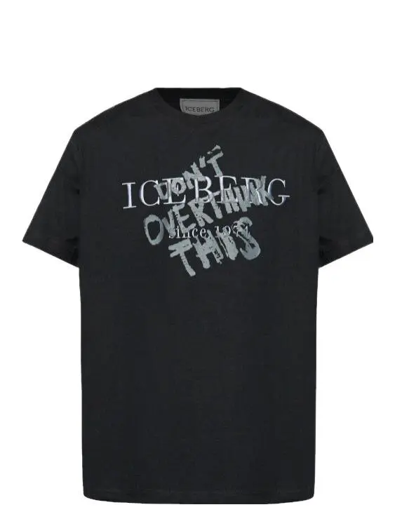 Iceberg Embroidered Logo T-shirt - Black