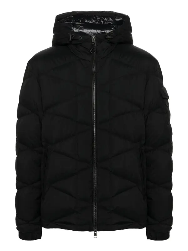 Moncler Quilted Hooded Down Puffer Jacket - Black