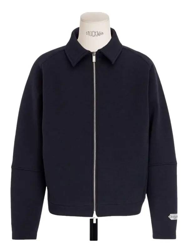 Dior Zip-up Blouson Jacket With Christian Paris Tag - Dark Blue