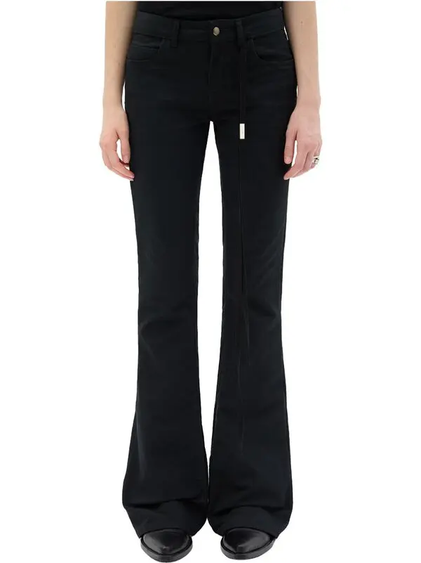 ANN DEMEULEMEESTER Xyla Slim-fit Bootcut Jeans - Black