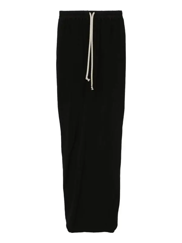 Rick Owens Pillar Drawstring Maxi Skirt - Black