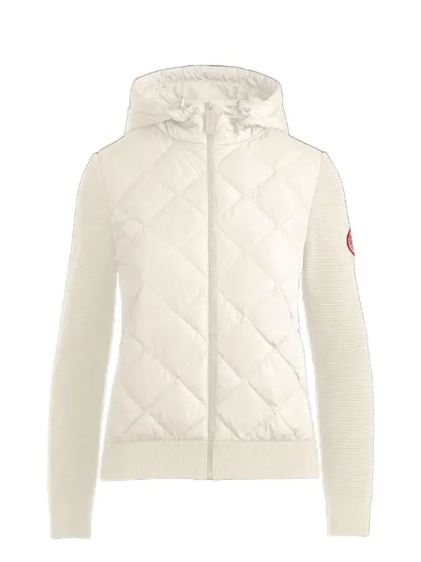 Canada Goose Hybridge Quilted Knit Hoodie - Cotton Grass