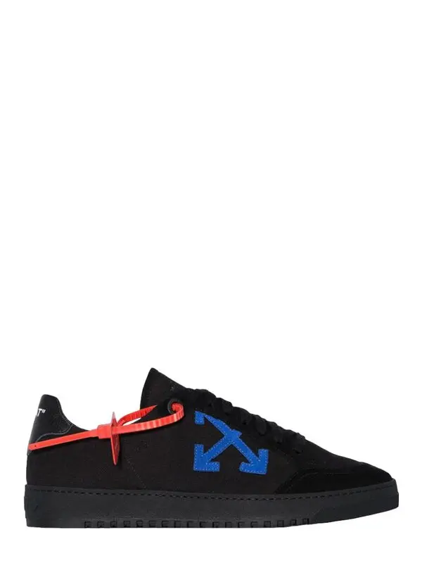 Off-White Logo Low-top Casual Sneakers - Black