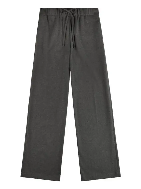 FAY Straight-leg Trousers With Drawstring Waist - Grey