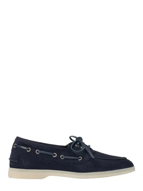 SCAROSSO Lia Suede Loafers - Blue