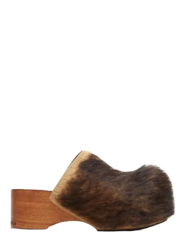 Acne Studios Wood Clogs - Brown