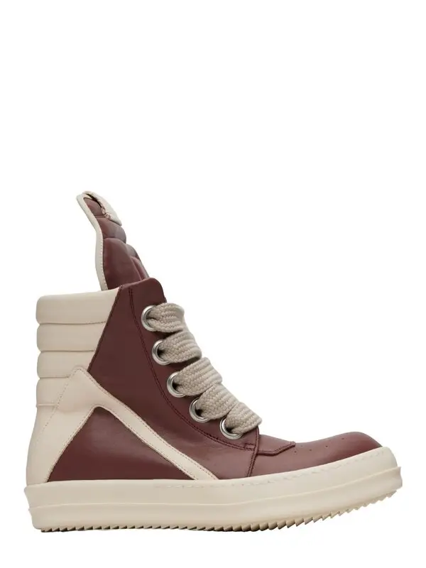 Rick Owens Jumbolace Geobasket High-top Sneakers - Nude