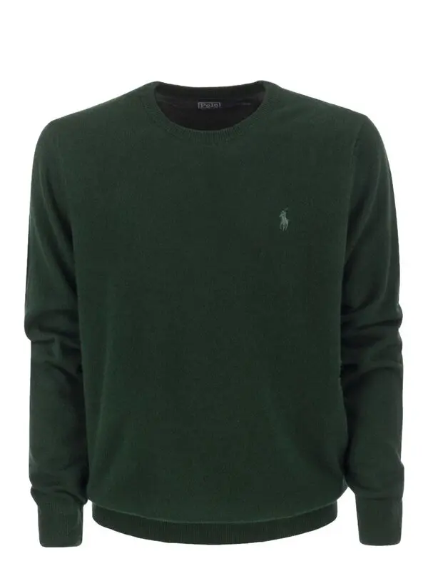 Polo Ralph Lauren Embroidered Knit Jumper - Black