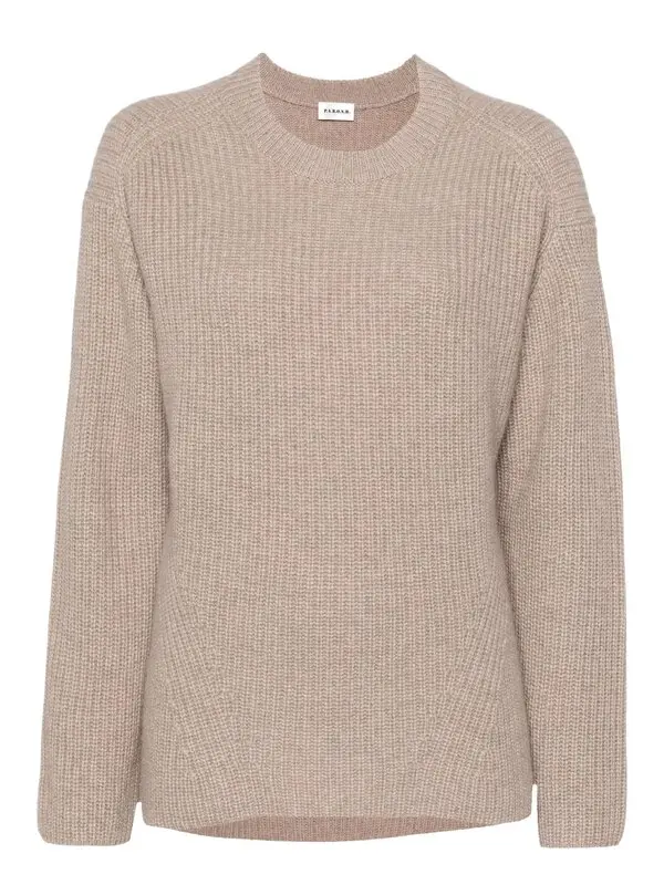 P.a.r.o.s.h Cashmere Crew Neck Jumper - Beige