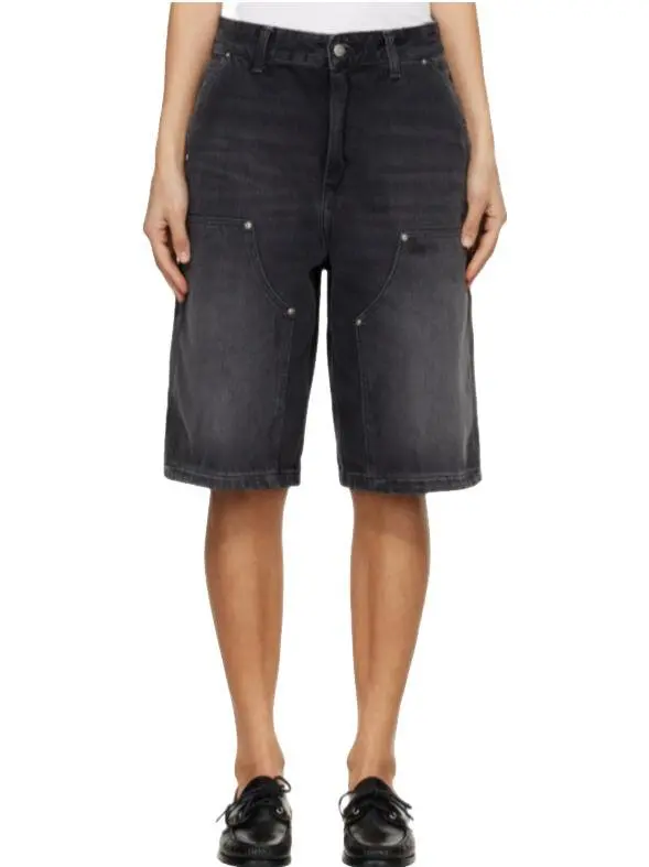 Carhartt Branford Relaxed Fit Denim Shorts - Black