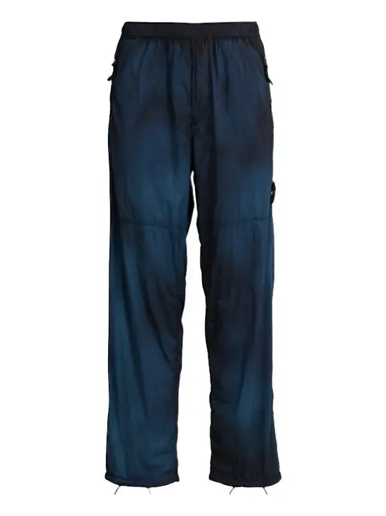 Stone Island Elasticated Waist Casual Pants With Drawstring Cuffs - Black