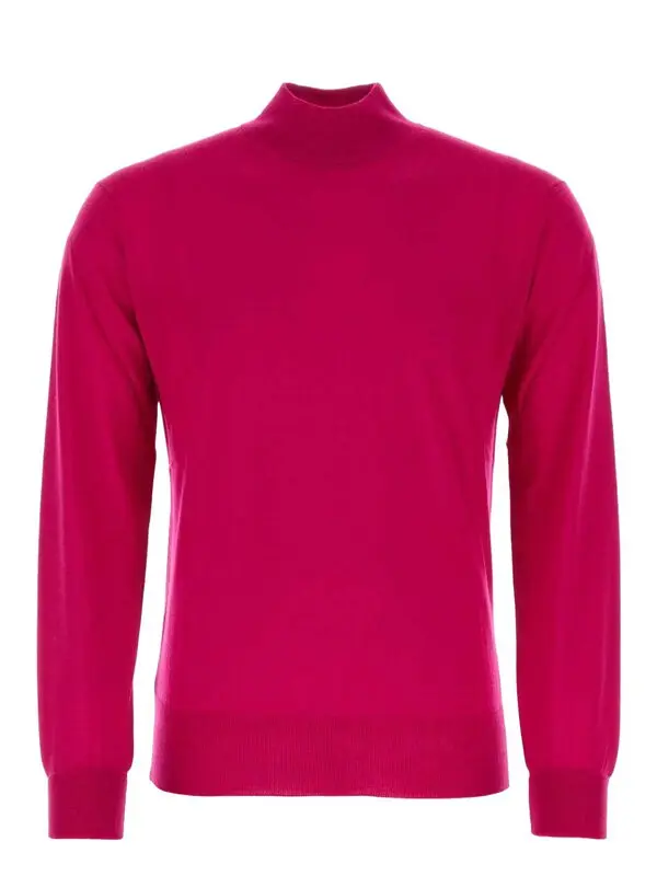 PT TORINO Knit Pullover With Turtleneck - Red