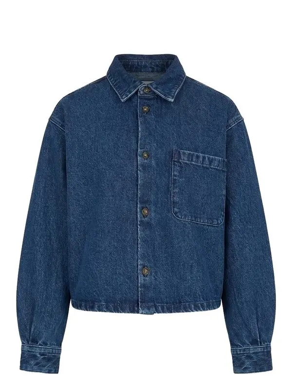 A.p.c. Samantha Buttoned Denim Jacket - Blue