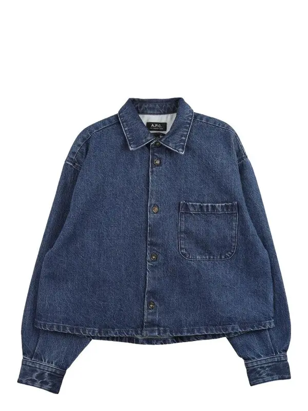 A.p.c. Samantha Buttoned Denim Jacket - Blue