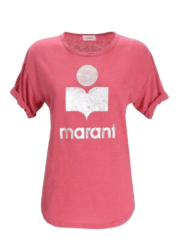 Isabel Marant Étoile Koldi Logo Printed Crewneck T-shirt - Red