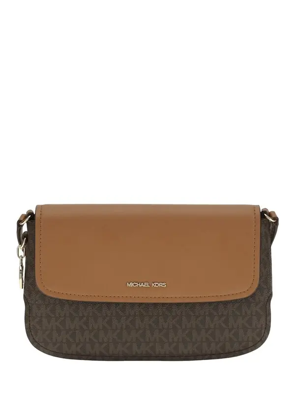 Michael Kors Logo Pattern Crossbody Bag - Brown