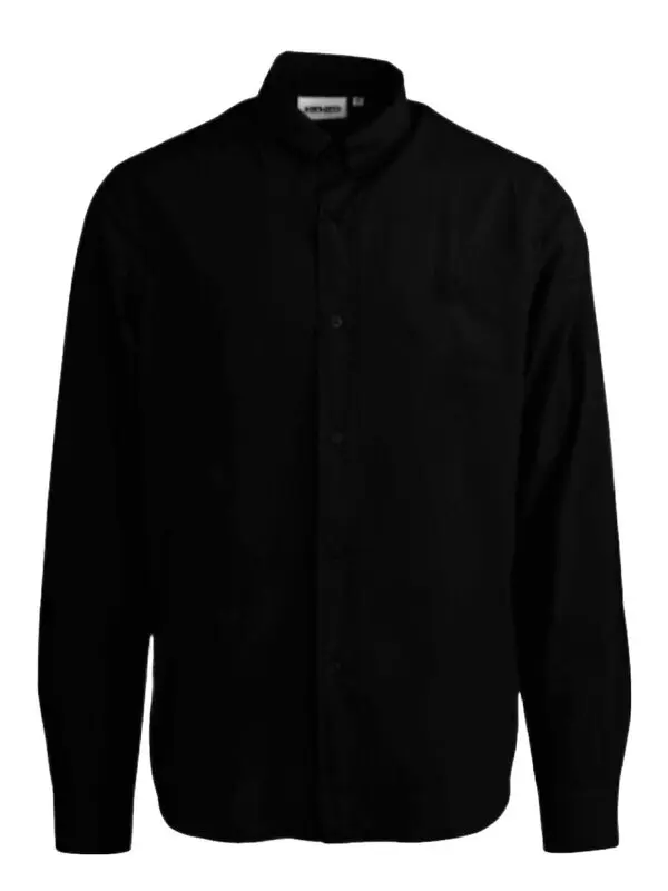 Kenzo Embroidered-logo Shirt - Black