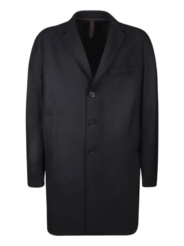Harris Wharf London Single-breasted Coat - Black