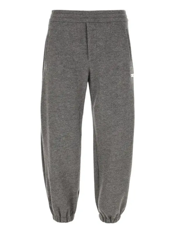 Alexander McQueen Logo-plaque Track Pants - Grey