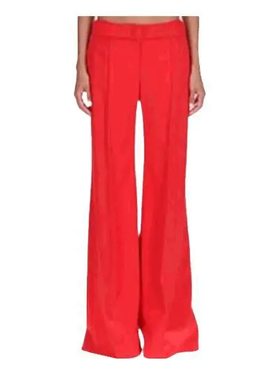 Ermanno Scervino Belted Straight-leg Trousers - Red
