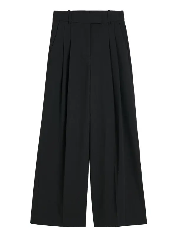 BY MALENE BIRGER Cymbaria High Waist Wide Leg Trousers - Black